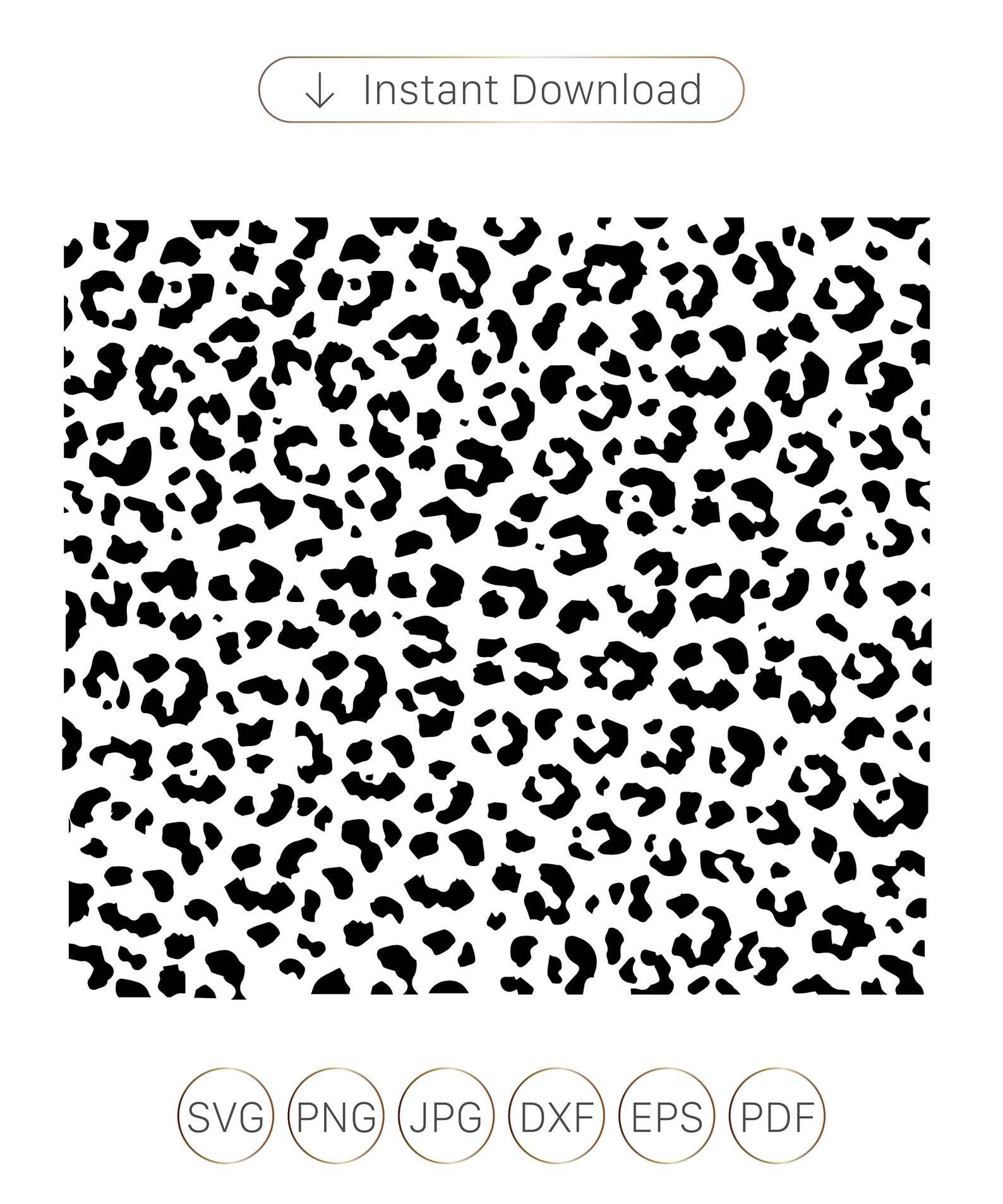 Leopard Svg ,leopard Print Svg, Leopard Print Pattern Svg, Animal Print ...