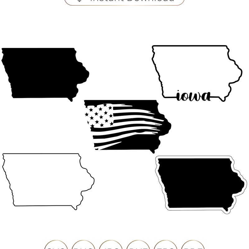 Iowa State Stencil - Etsy