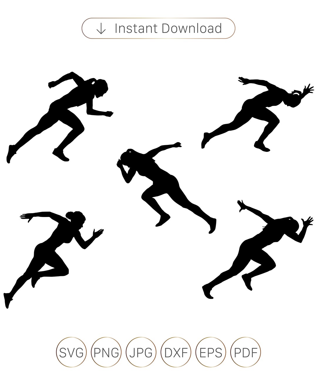 Runner SVG, Female Runner Silhouette Svg,running Woman Svg,running Svg ...