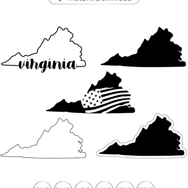 Virginia Silhouette - Etsy