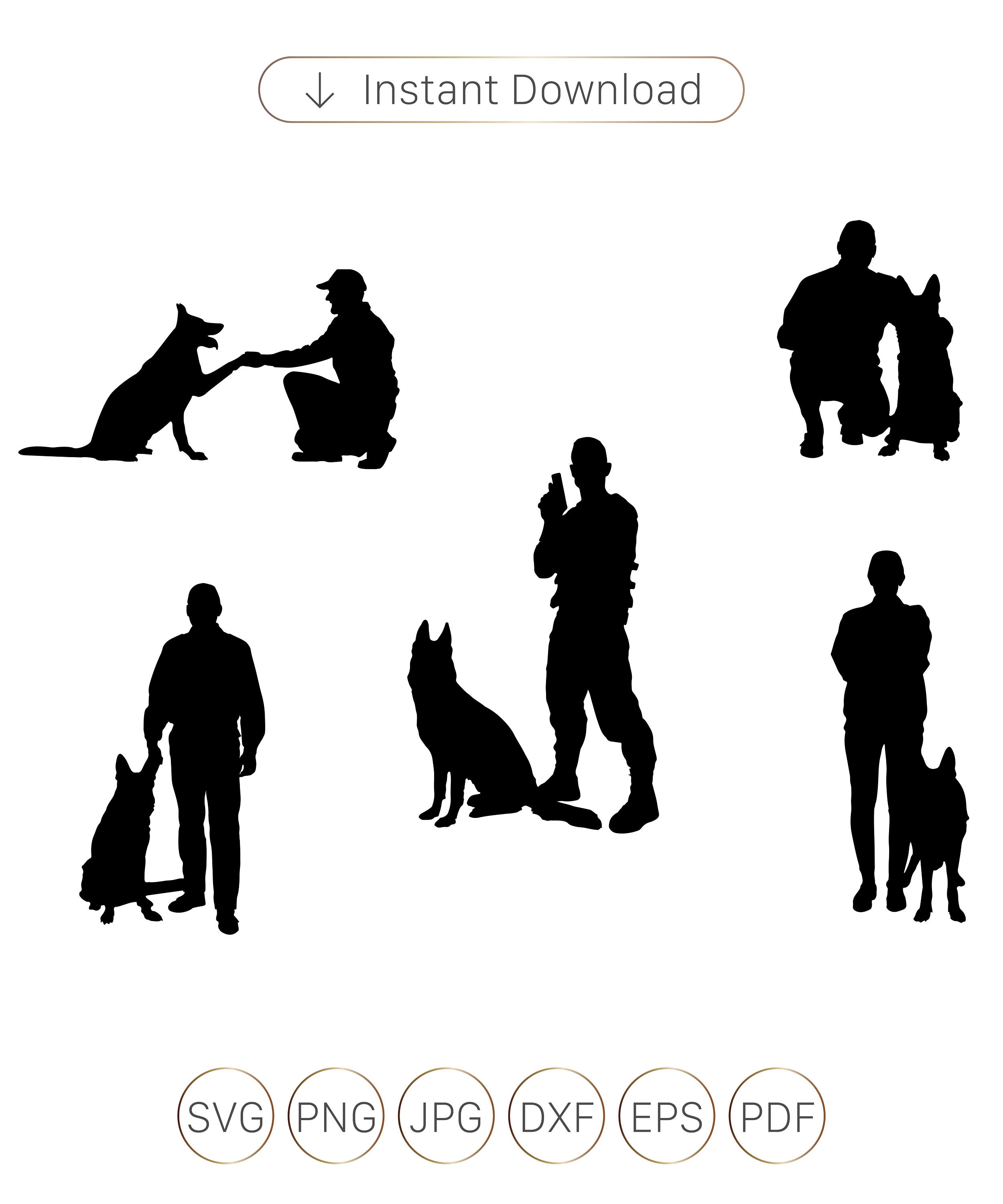 Police Dog Svgpolice Dog Silhouettespolice Dog K9 Svgk9 - Etsy