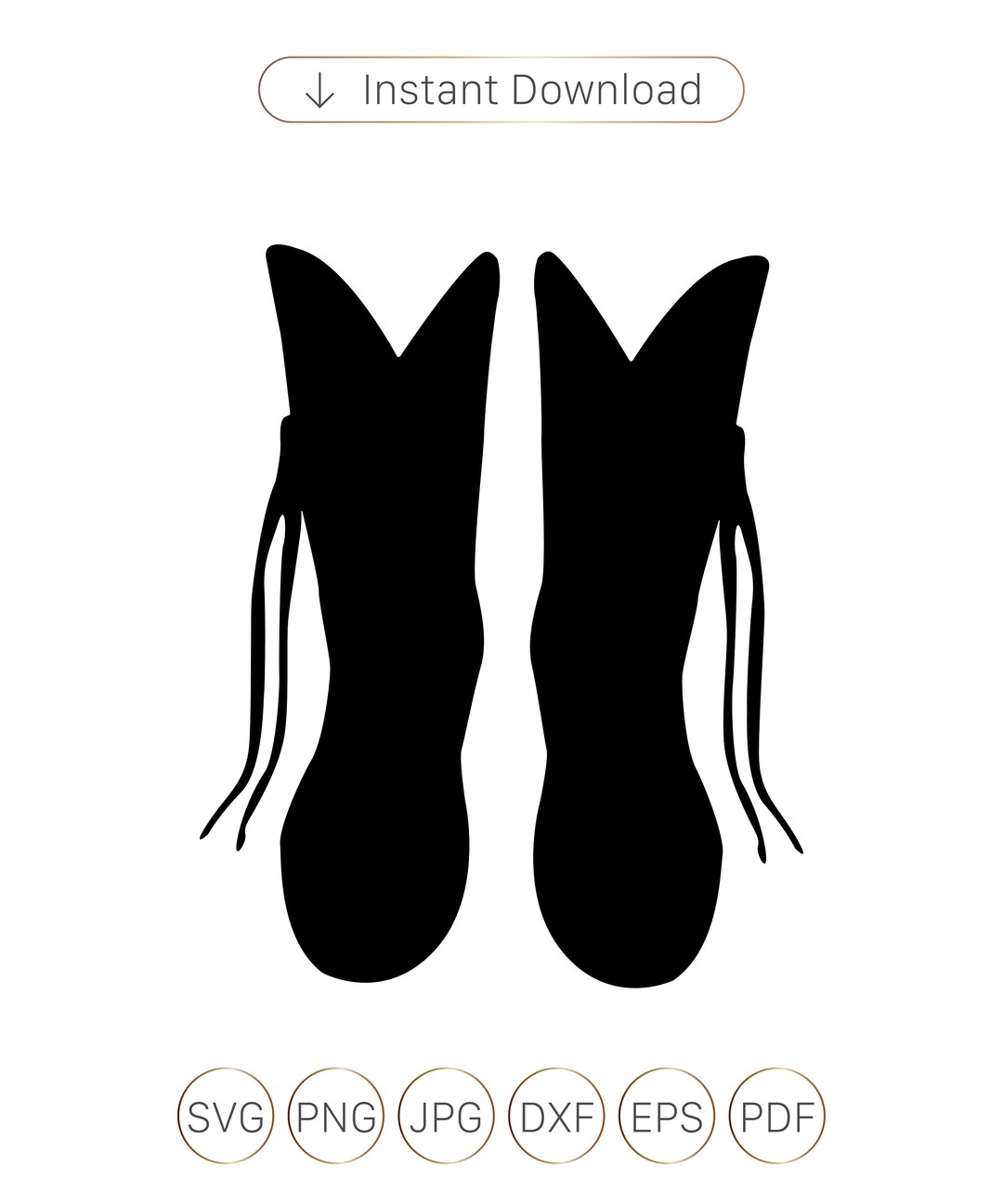Drill Team Boot SVG, Drill Team Boot Silhouettes, Drill Team Majorette ...