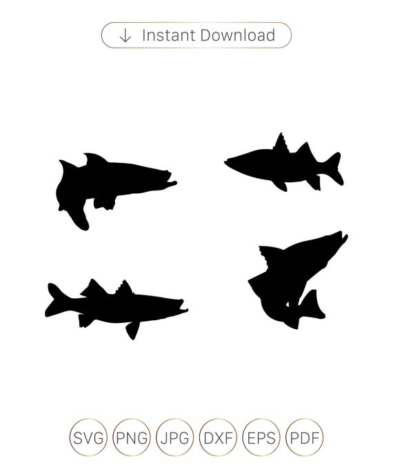 Snook Fishing Svg Fishing Svgsnook Fish Silhouette Snook - Etsy Australia
