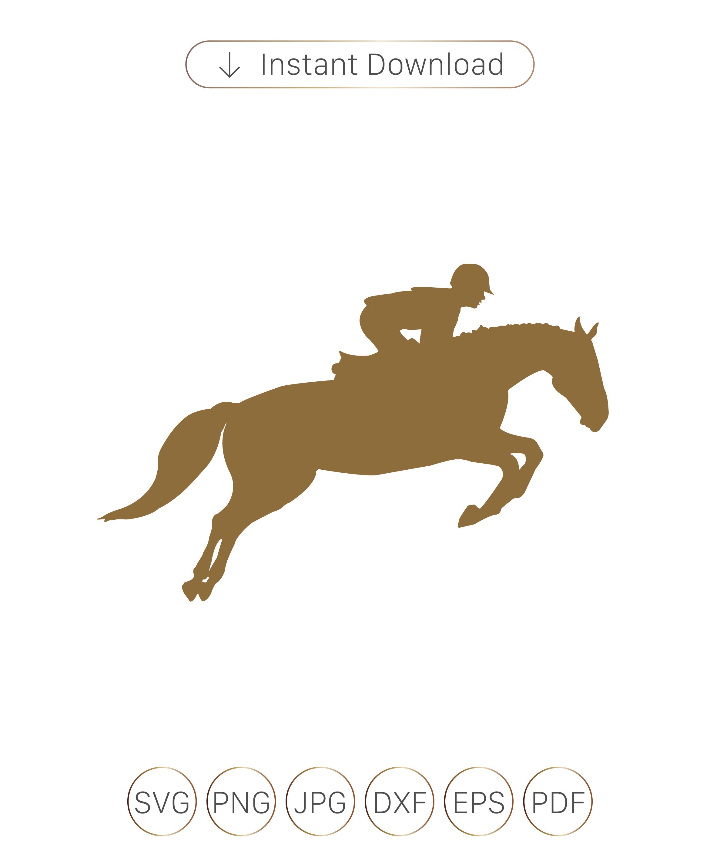 Jumping Horse Silhouette Clip Art