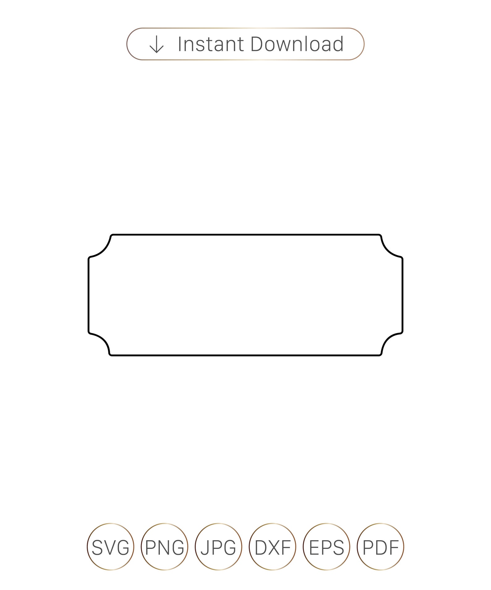 Plaque Outline SVG Plaque SVG Banner Svg Plaque Clipart | Etsy