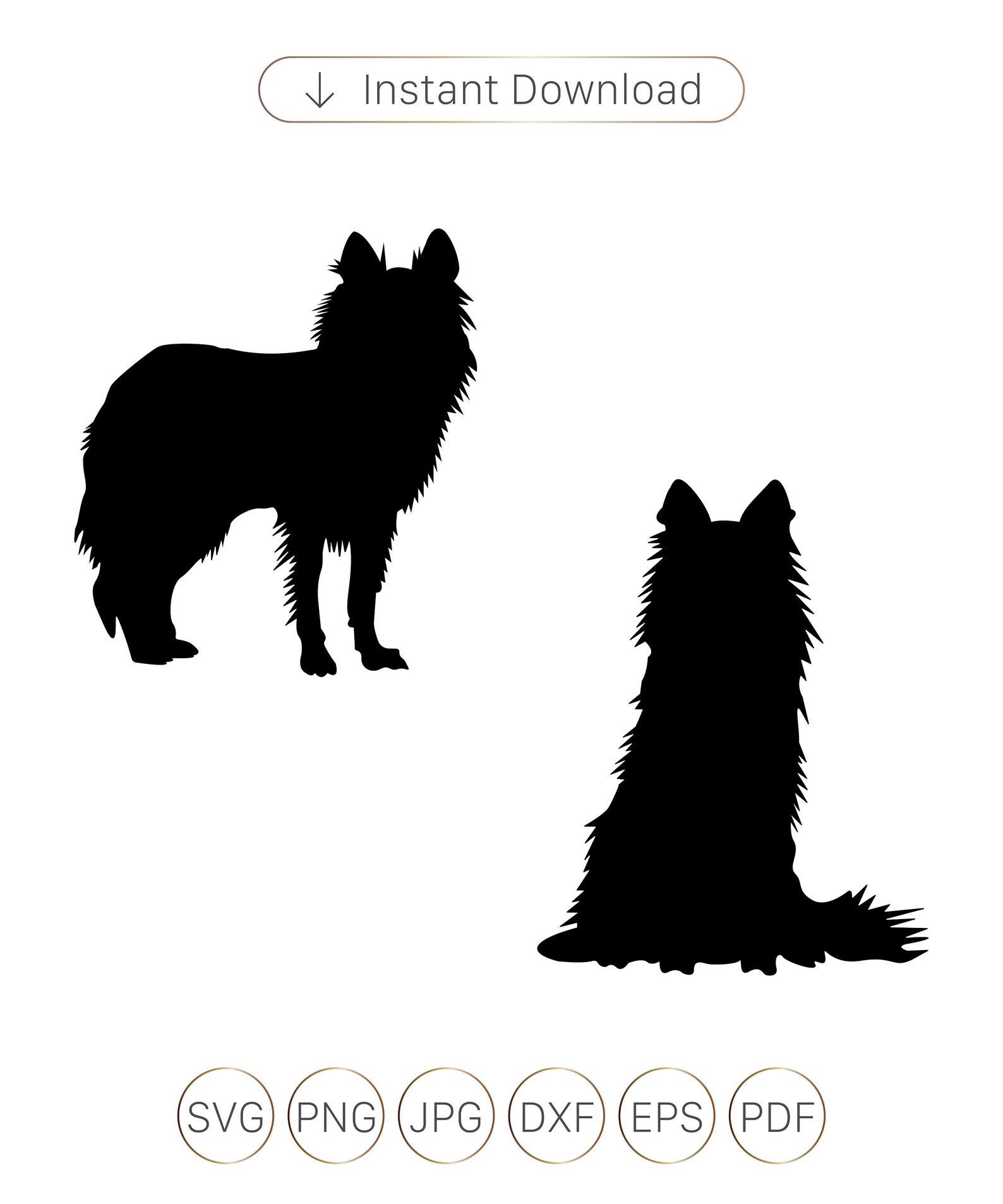 Shetland Sheepdog Svgsheltie Svgshetland Sheepdog - Etsy
