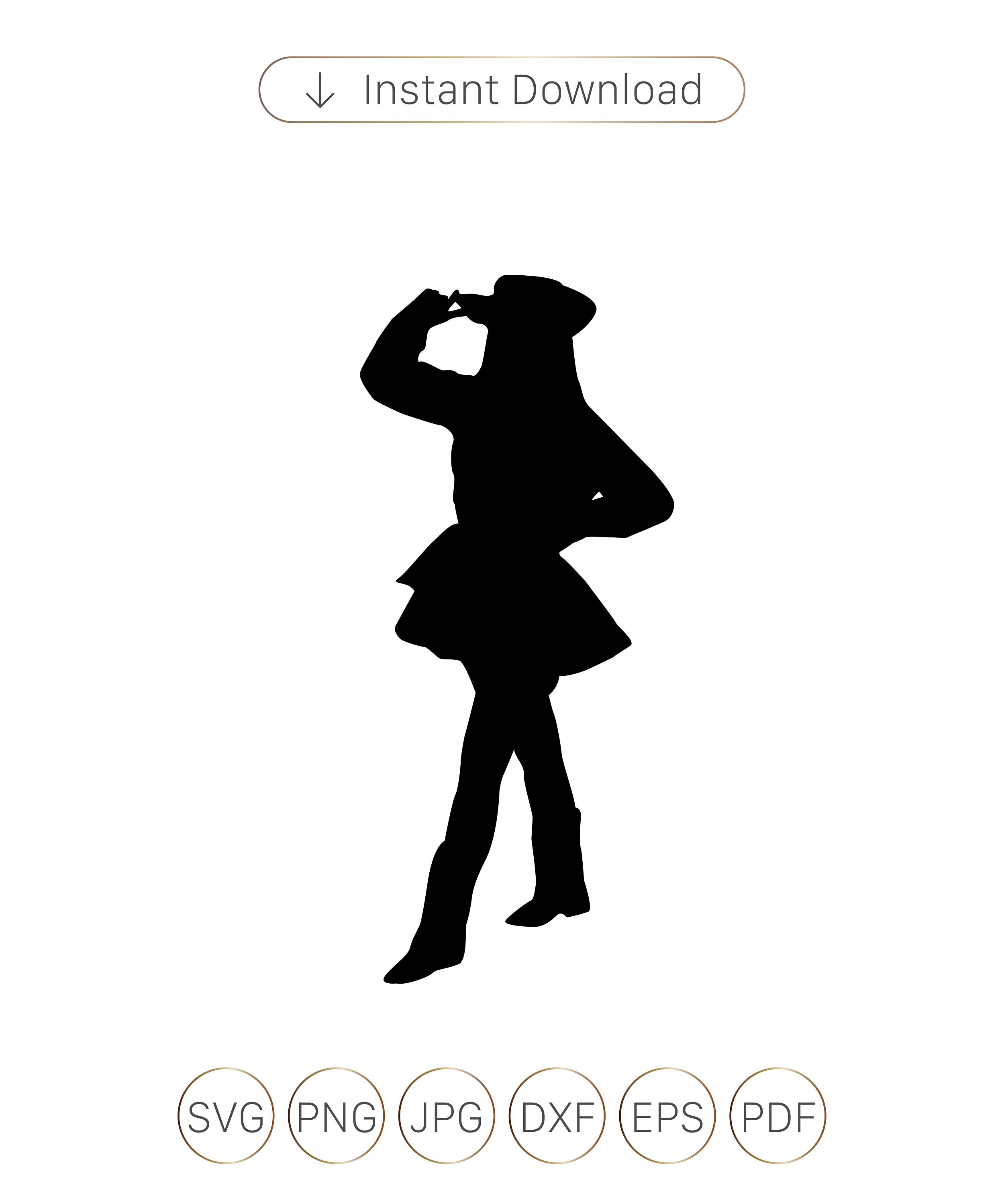 Drill Dance Team Silhouettes svg, png, eps, dxf, Drill Dance Team SVG ...