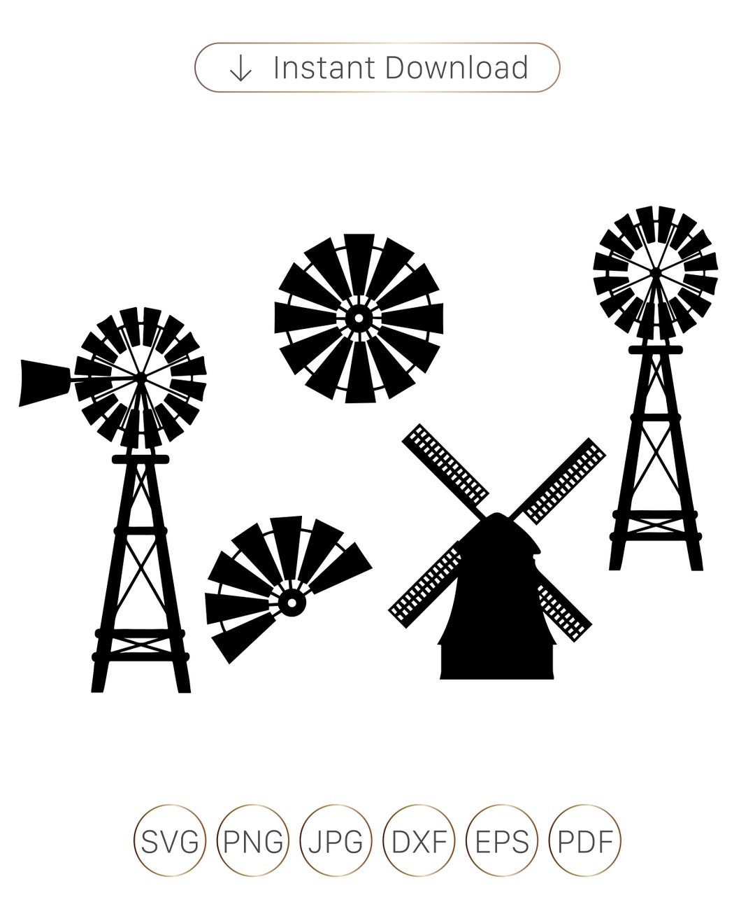Windmill Svg,farm Windmill Svg,half Windmill Svg,farmhouse Svg,windmill ...