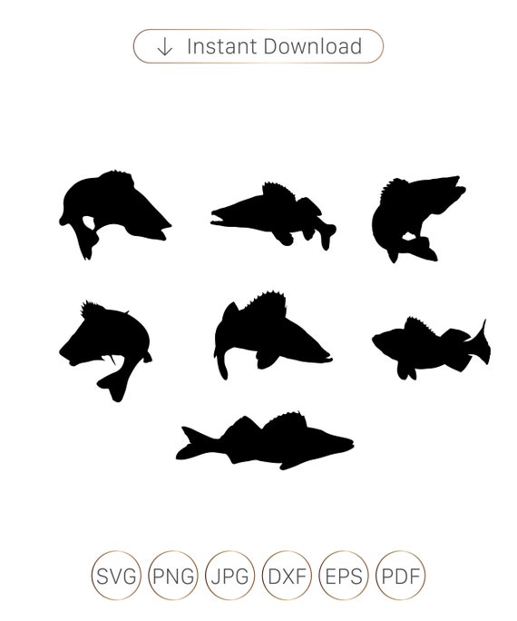 Walleye Fishing Svg Fishing Svg Walleye Fish Svgwalleye - Etsy