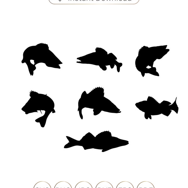 Walleye Dxf - Etsy