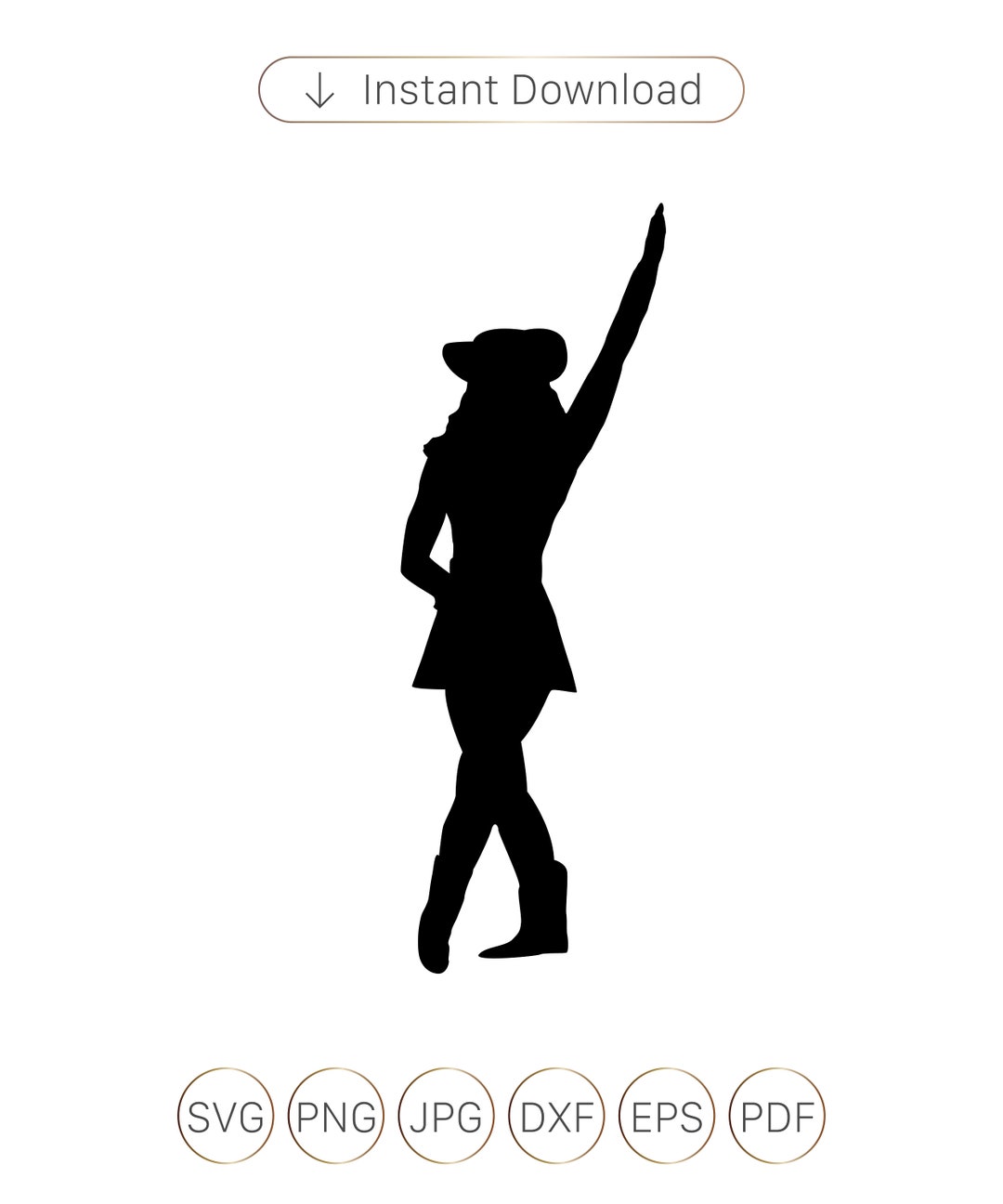 Drill Dance Team Silhouettes Svgpngepsdxf Drill Dance Team Svg Drill Team Svg Drill Dance