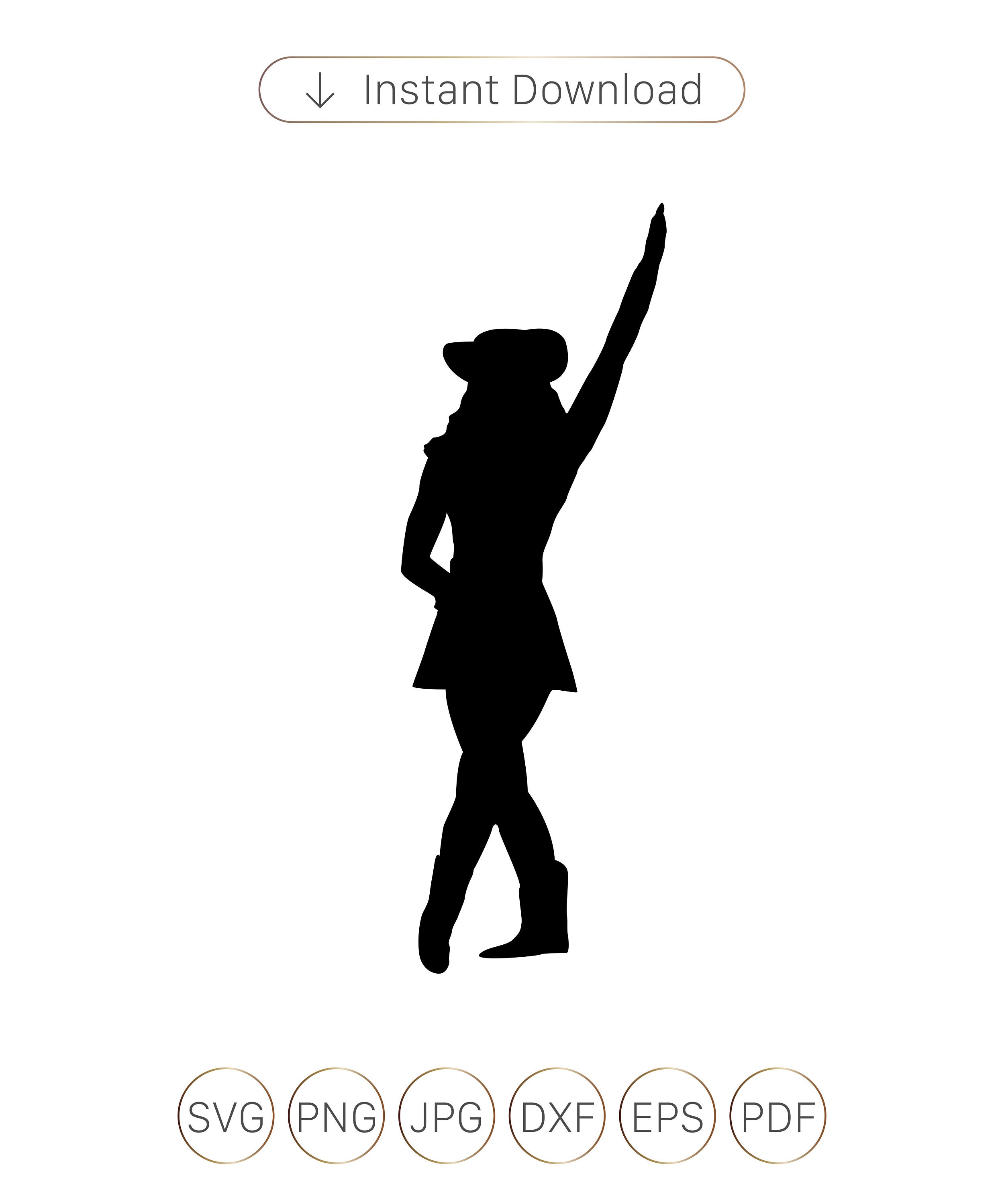 Drill Dance Team Silhouettes svg, png, eps, dxf, Drill Dance Team SVG ...
