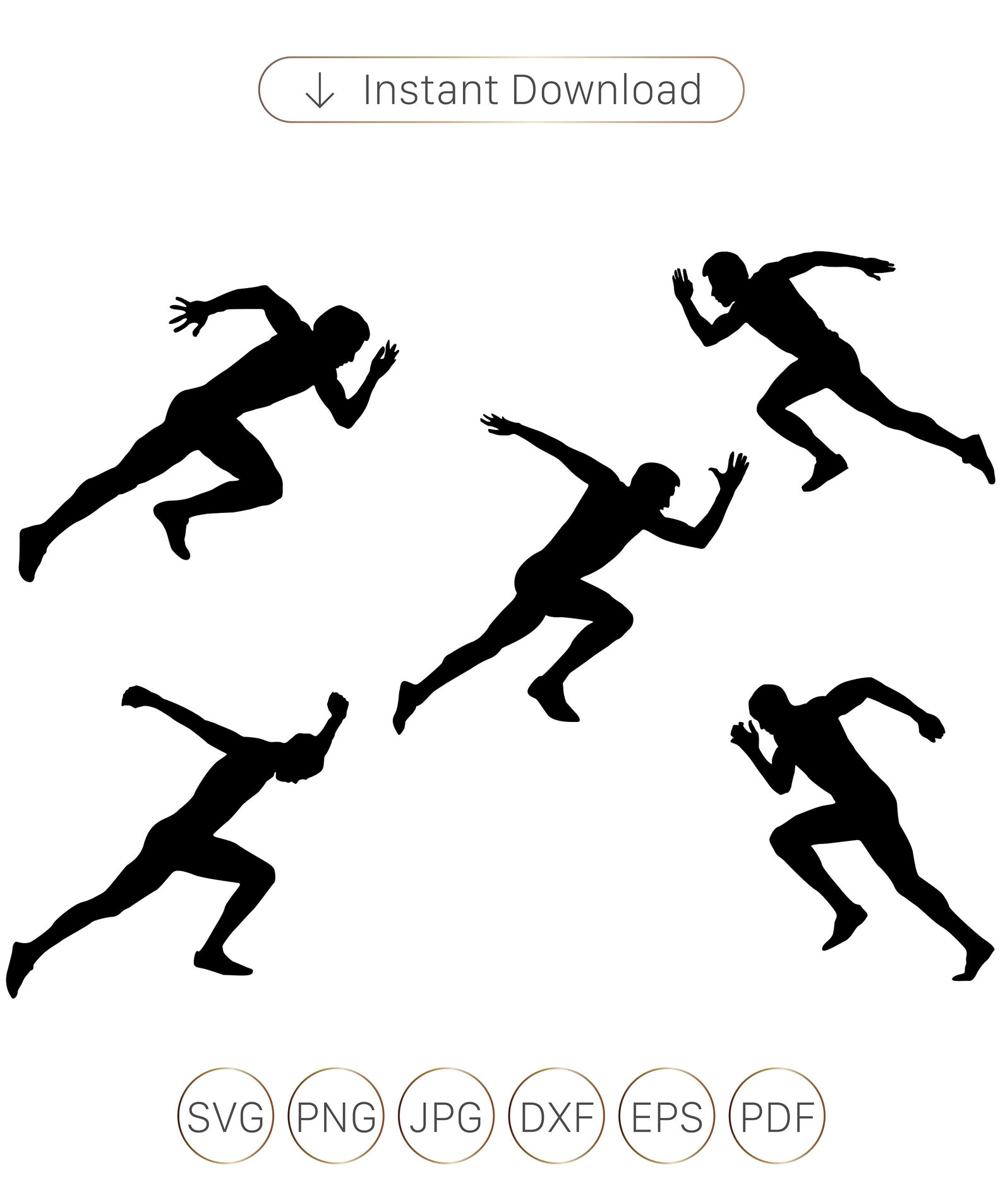 Runner SVG, Running Man Svg, Runner Silhouette SVG, Running SVG, Runner ...