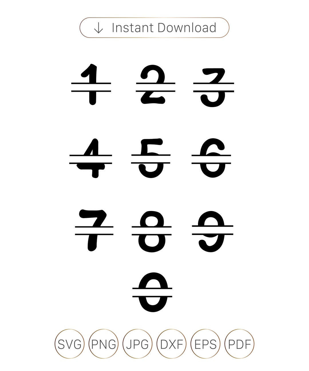 Split Numbers Monogram SVG, Numbers Svg, Split Monogram Numbers, Split ... Split Numbers Monogram SVG, Numbers Svg, Split Monogram Numbers, Split ...