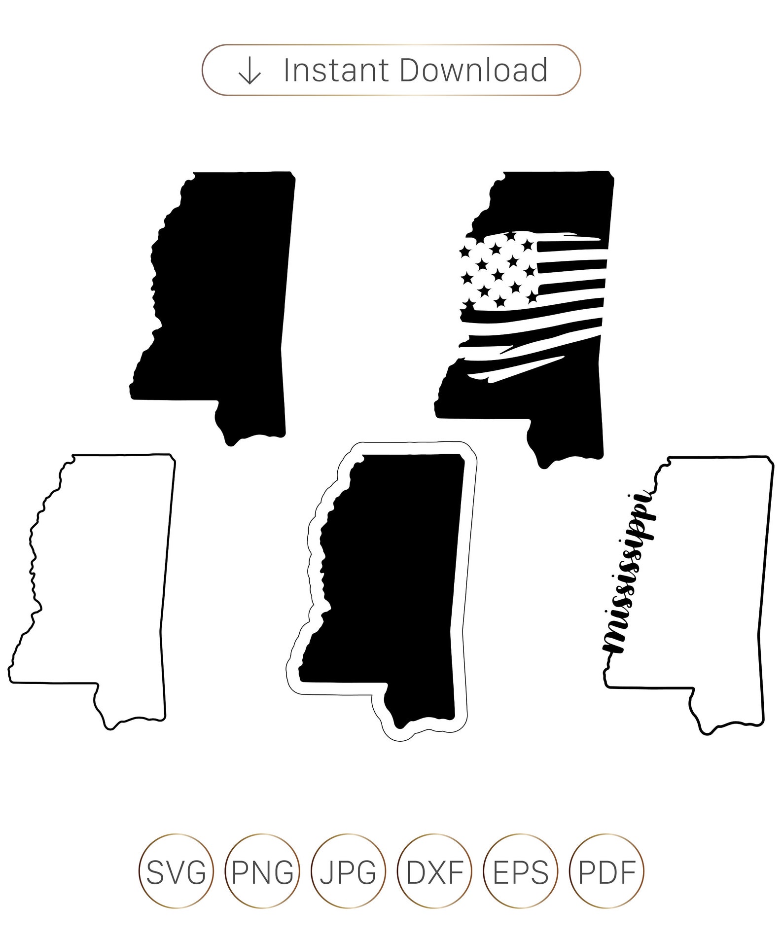 Mississippi SVG Mississippi State SVG Mississippi - Etsy