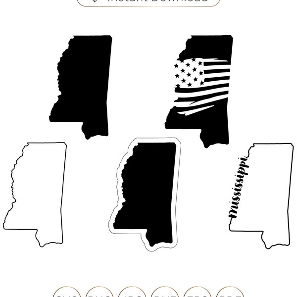 Mississippi State Svg - Etsy