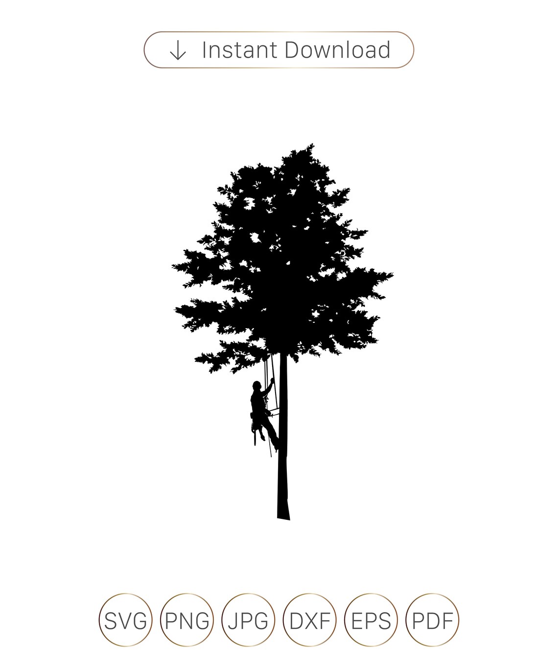 Tree Services SVG File Cricut,tree Svg Dxf Vinyl Cutting File,tree ...