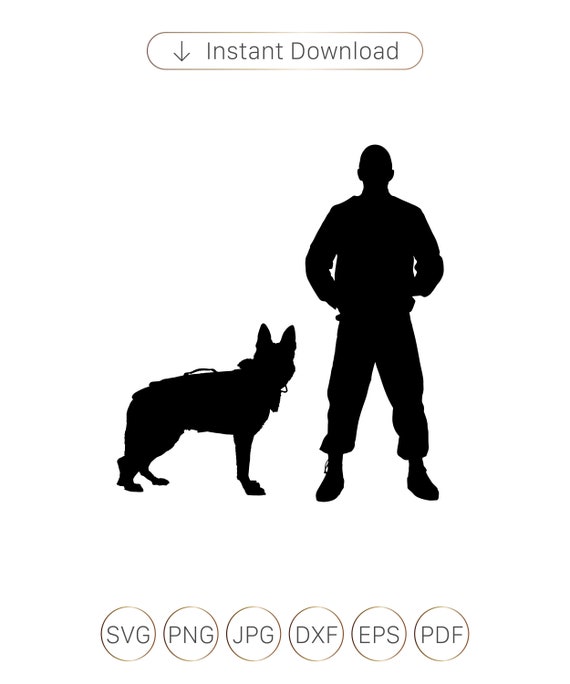 Police Dog Svgpolice Dog Silhouettespolice Dog K9 Svgk9 - Etsy