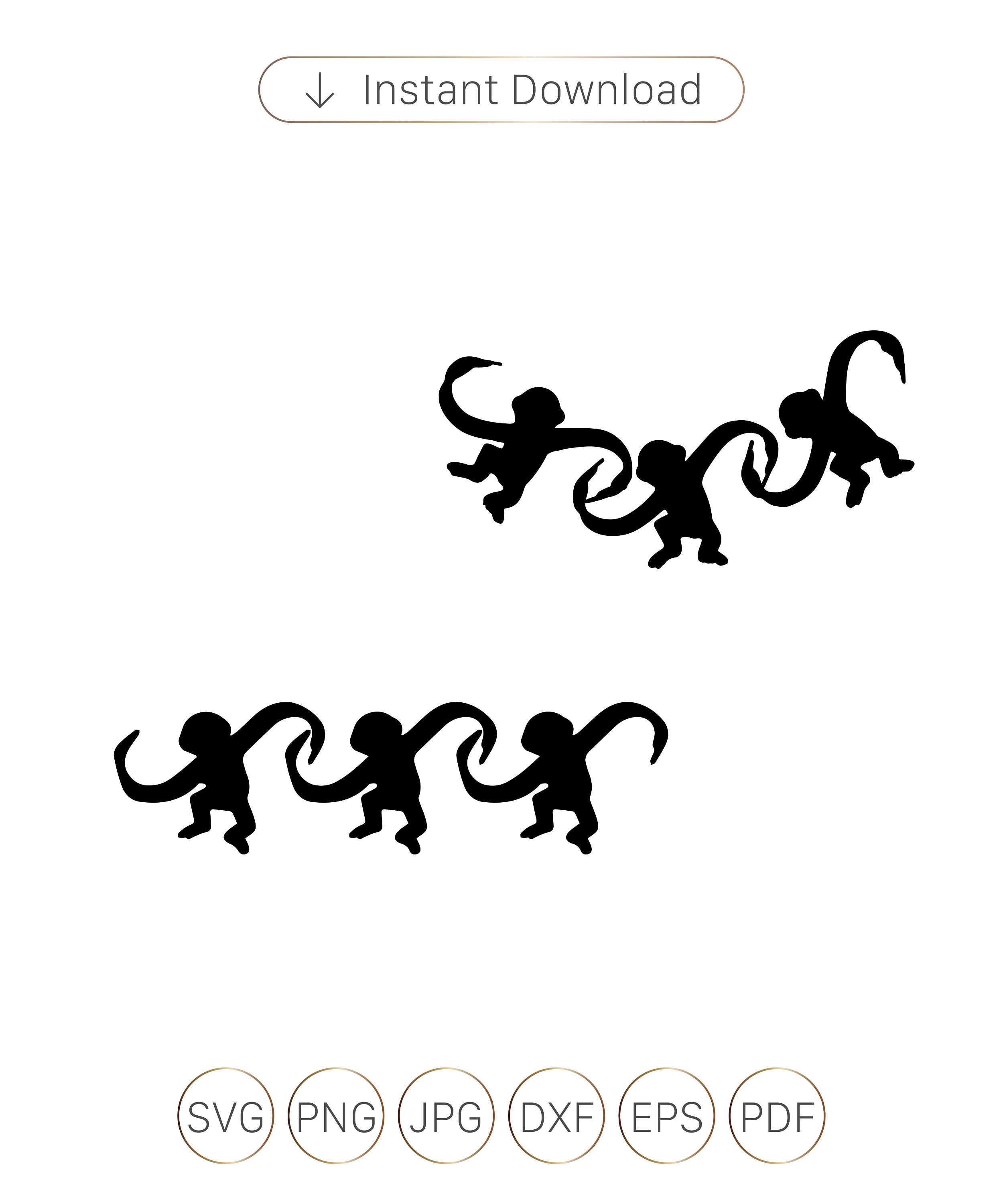 Affe im Fass svg Eps DXF, Fass affen svg,Affe Silhouette svg,Affe ...