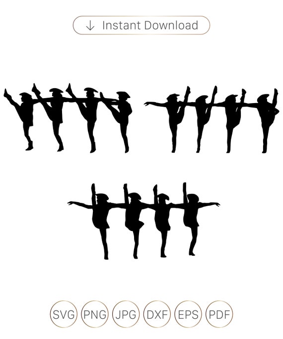 Kickline Clipart