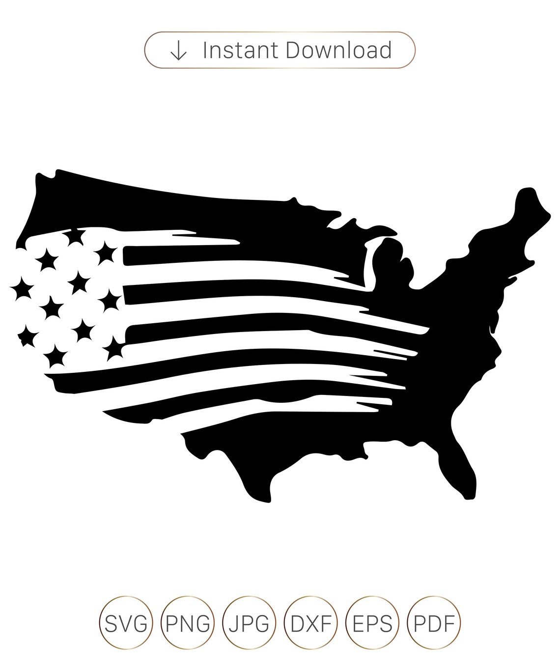 USA Map Svg, US Map Svg, US Map Silhouette Svg, United States Svg ...