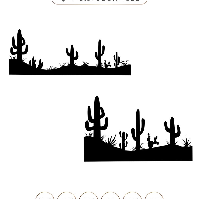 Desert Landscape Svg - Etsy