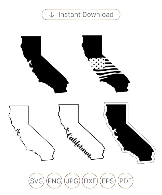 California SVG California State SVG California - Etsy