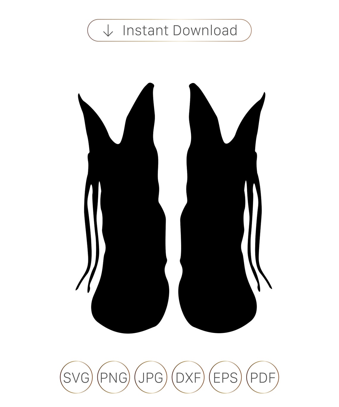 Drill Team Boot SVG Drill Team Boot Silhouettes Drill Team - Etsy