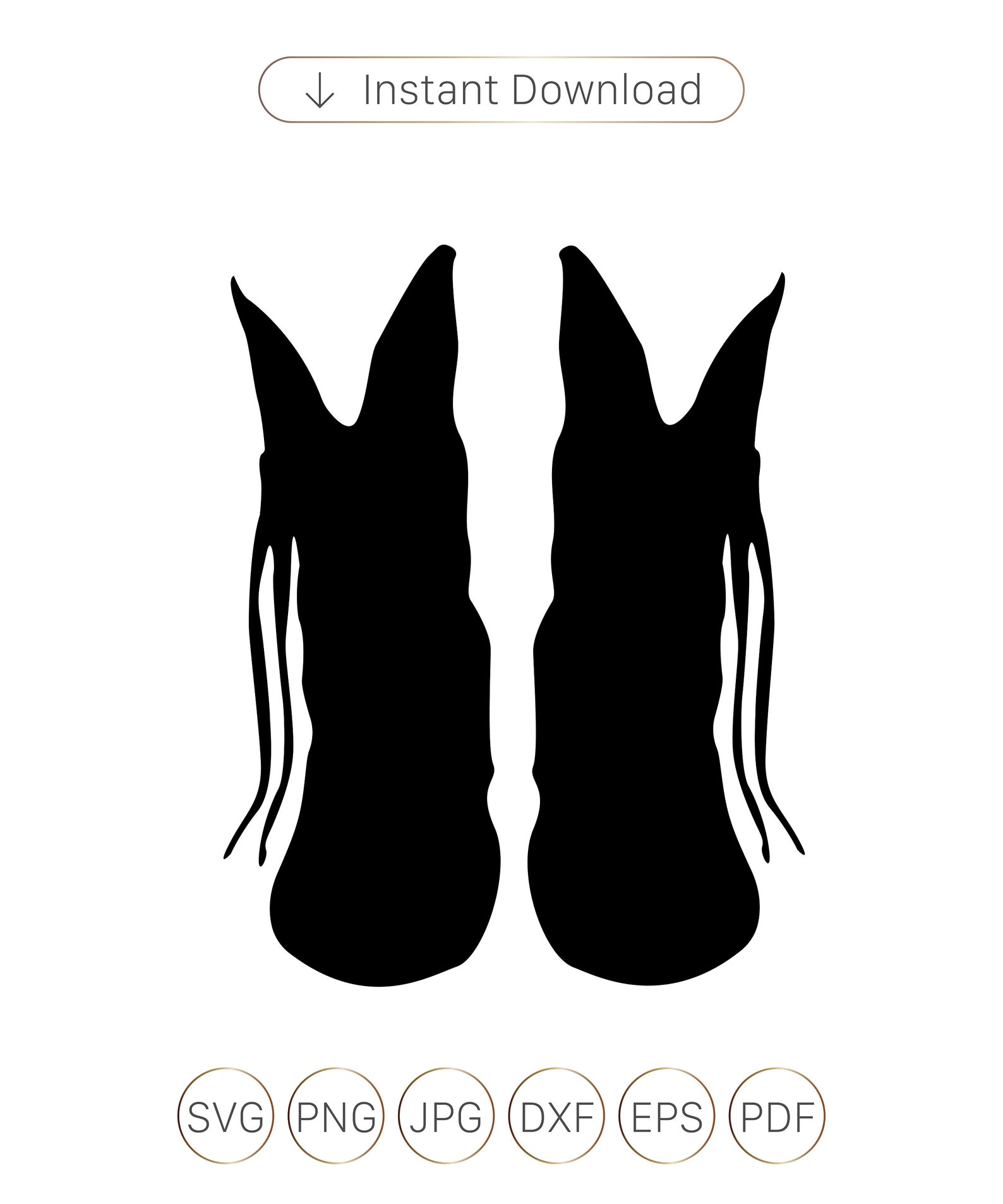 Drill Team Boot SVG Drill Team Boot Silhouettes Drill Team - Etsy