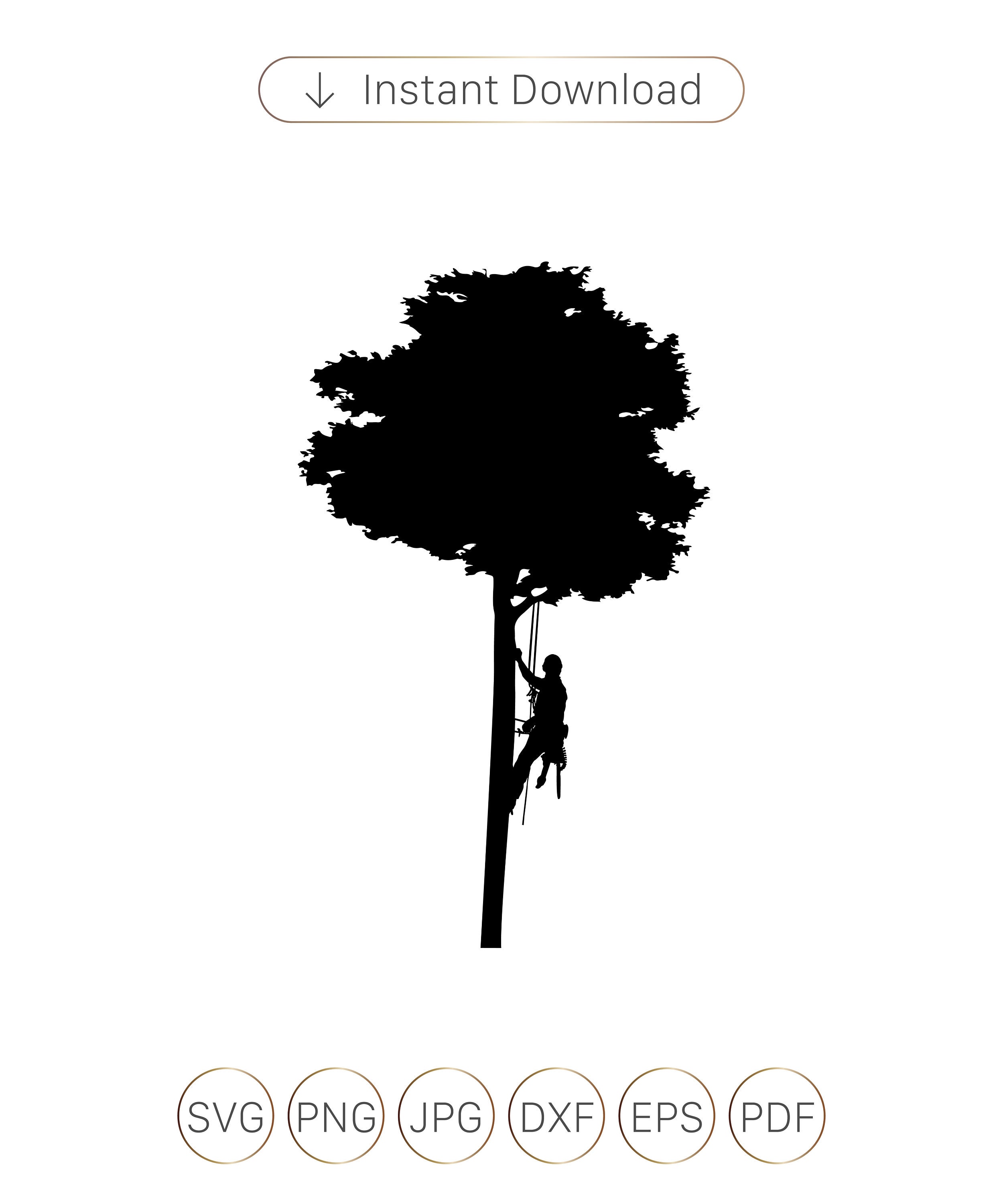 Tree Services SVG File Cricuttree Svg Dxf Vinyl Cutting - Etsy Israel