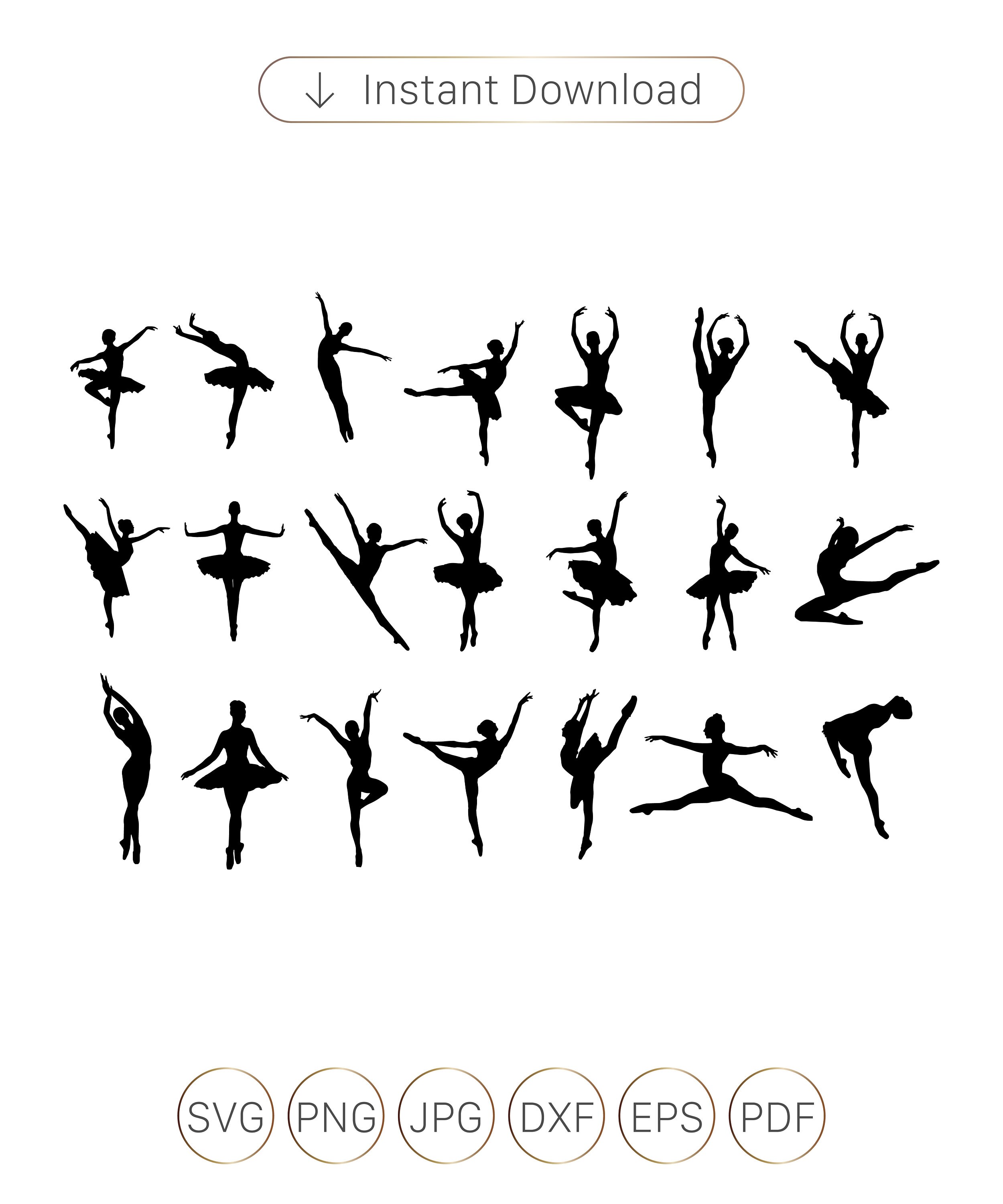 Ballerina SVG Ballet SVG Ballerina Silhouette Ballet - Etsy