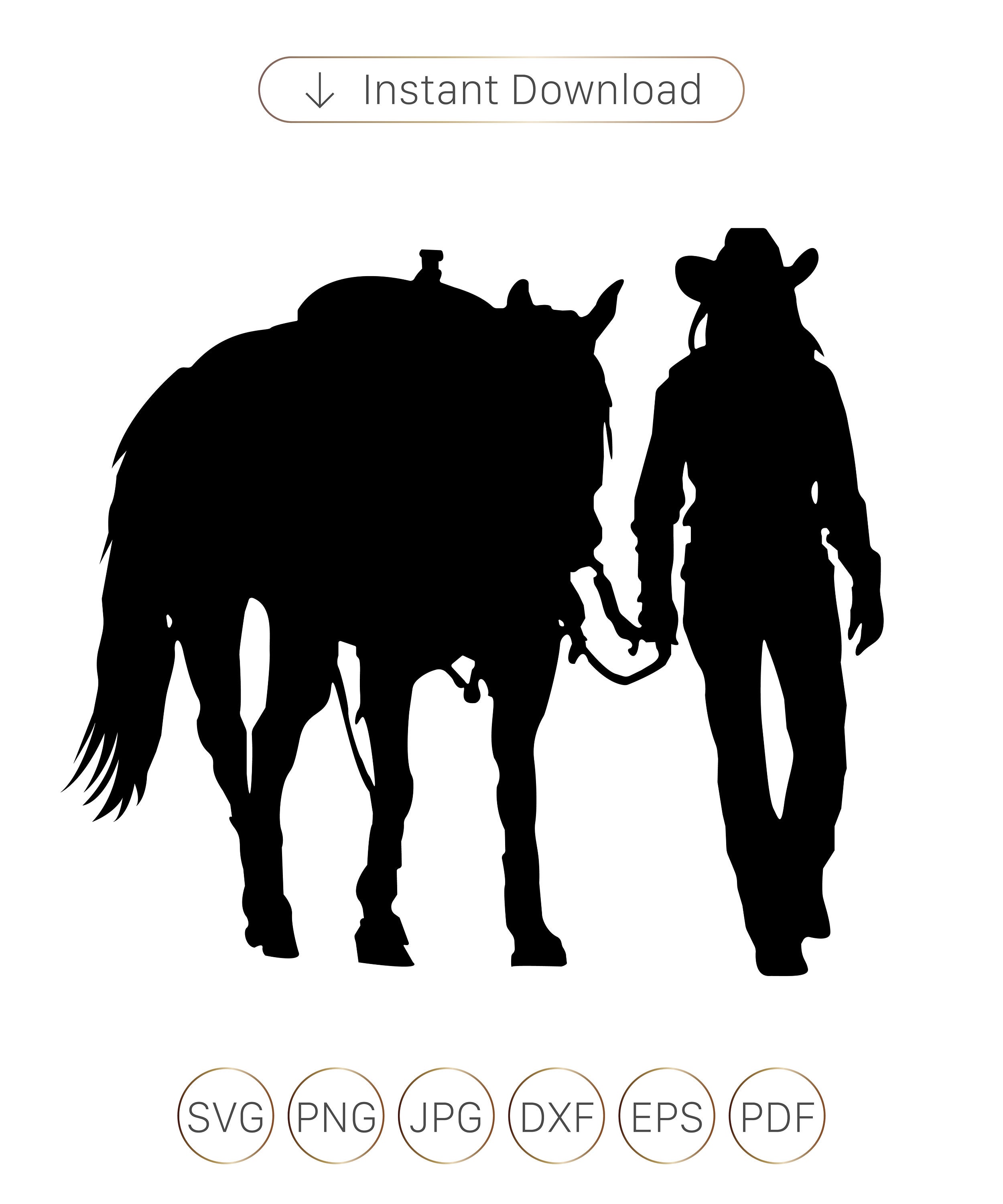 Horse SVG File, Cowgirl SVG File,horse Silhouette -commercial ...