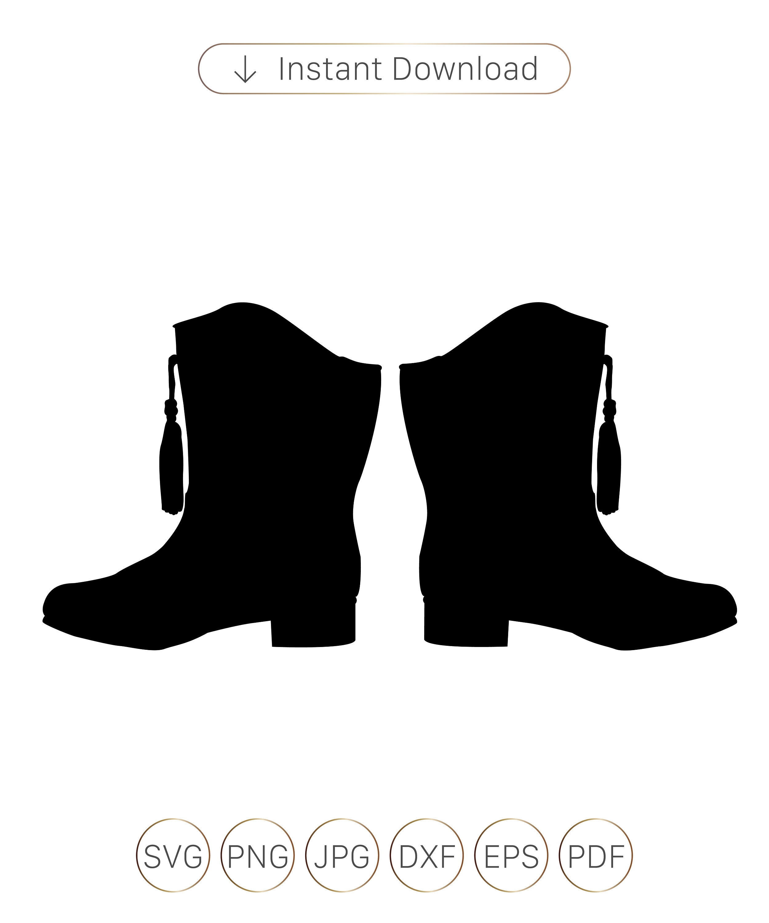 Drill Team Boot SVG, Drill Team Boot Silhouettes, Drill Team Majorette ...
