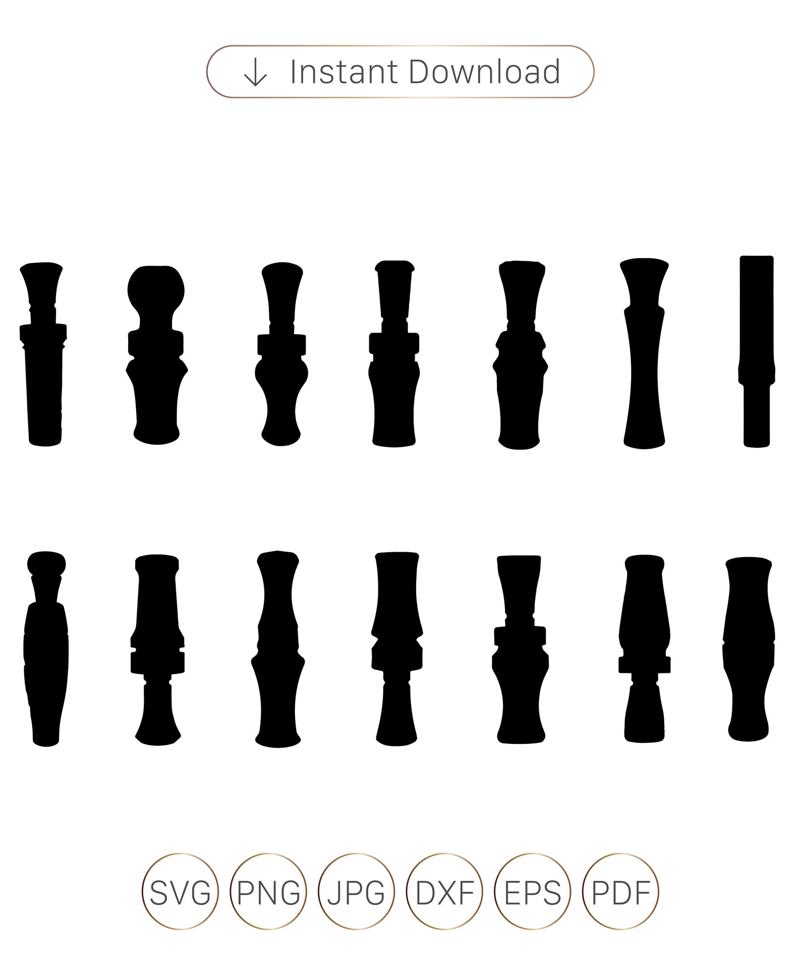 Duck Call SVG, Duck Hunting SVG, Duck Call Cliparts, Duck Whistle Svg ...