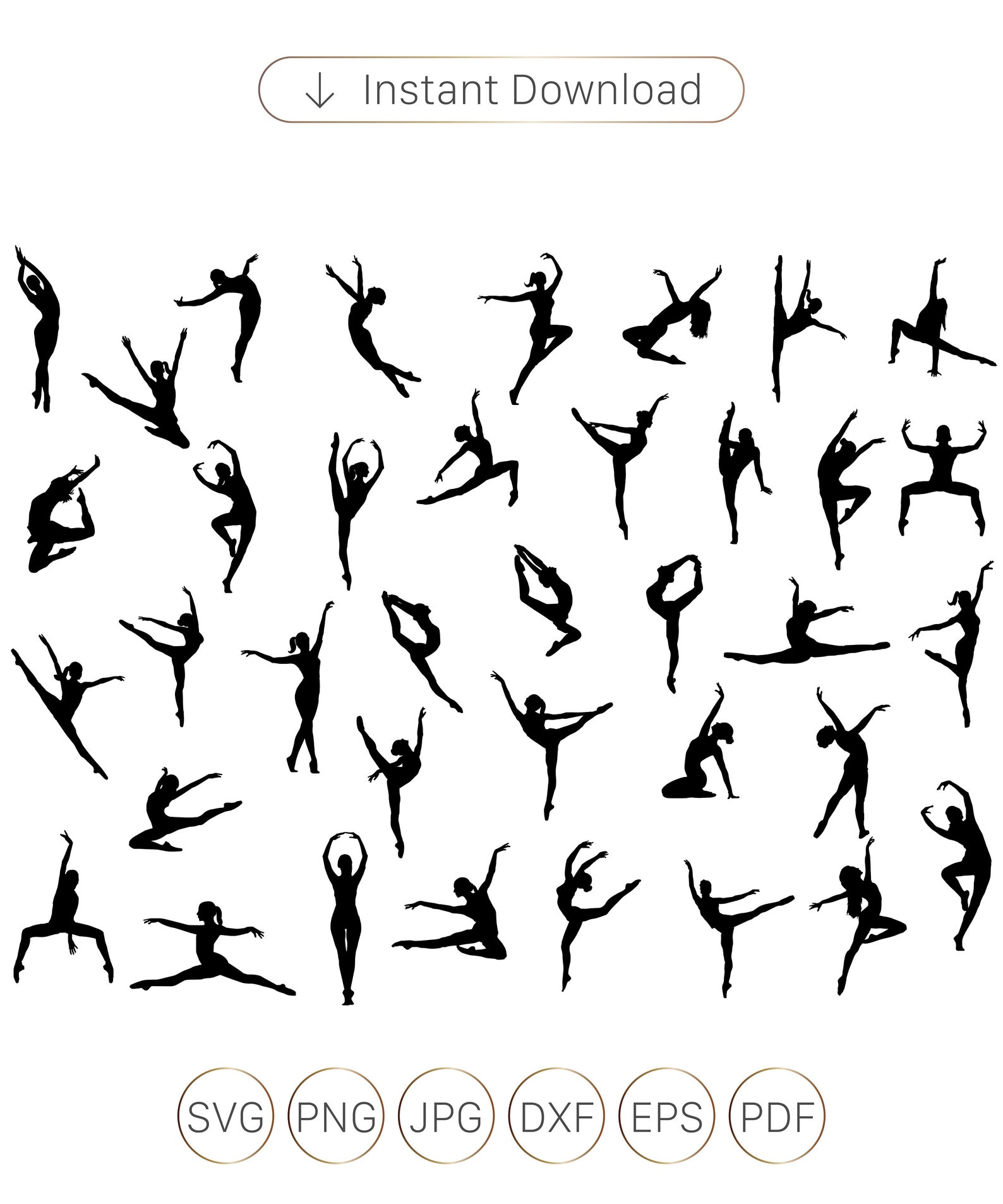 Dance Svg, Dance Silhouette,dancer Svg, Dancer Silhouettes, Dance Team ...