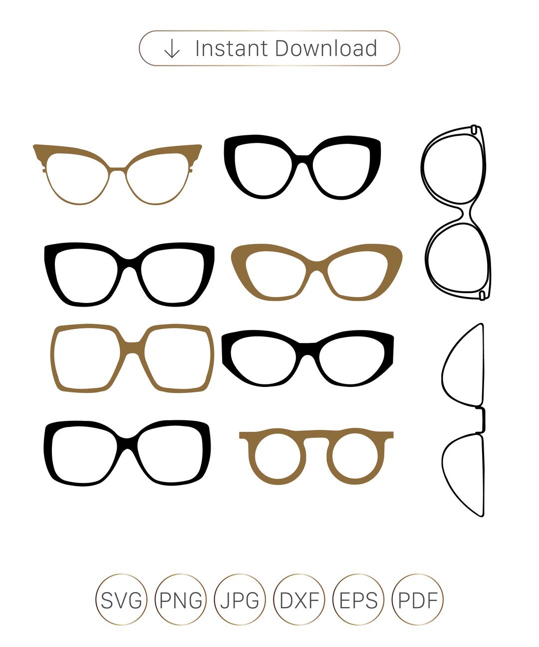 Sunglasses Svg Aviators Svg Glasses Svg Sunglasses Silhouette Glasses Silhouette Sunglasses