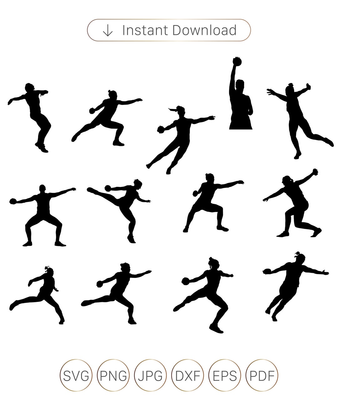 Discus Throw Silhouette Svg, Track and Field Svg, Female Discus Thrower ...