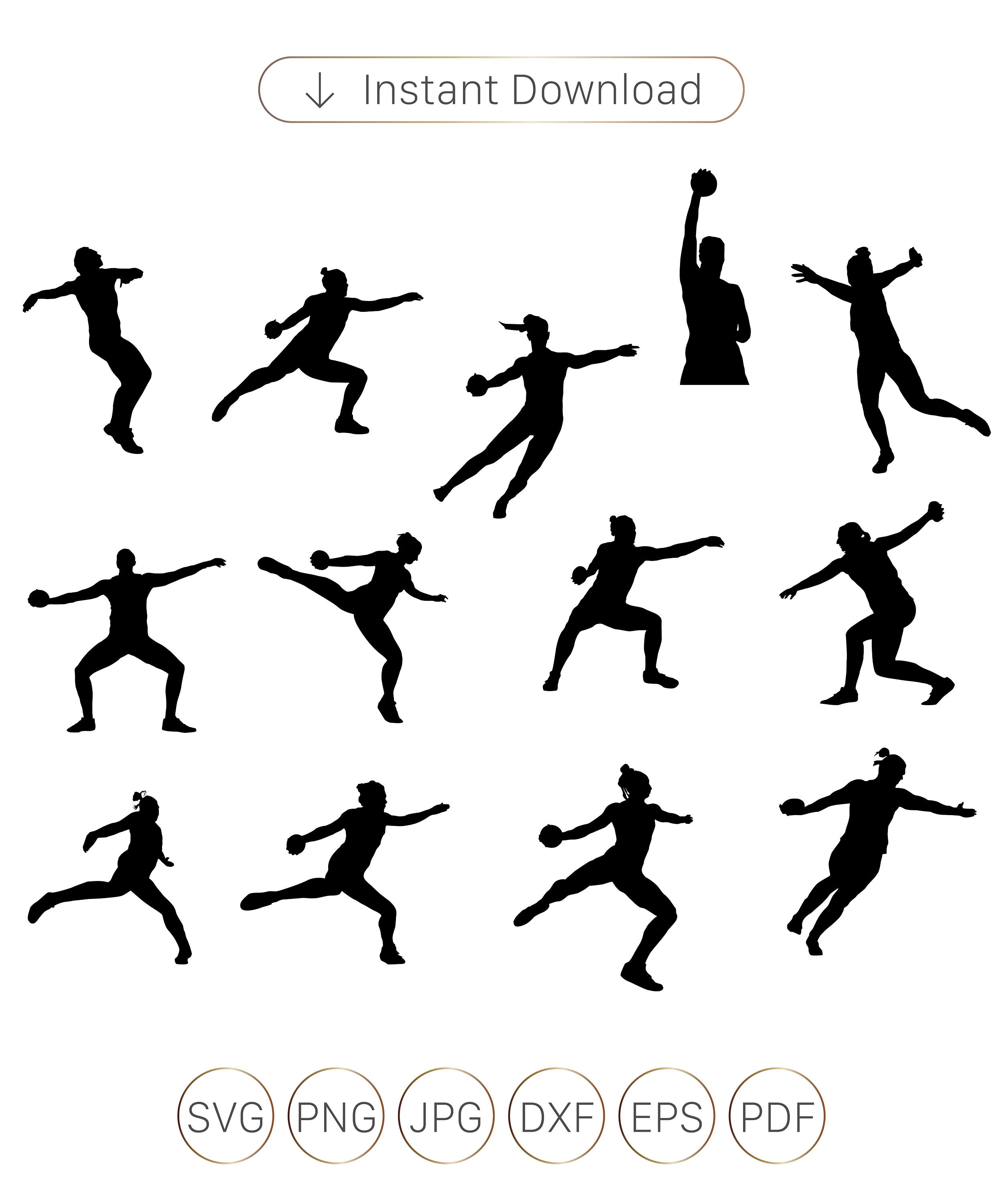 Discus Throw Silhouette Svg, Track and Field Svg, Female Discus Thrower ...