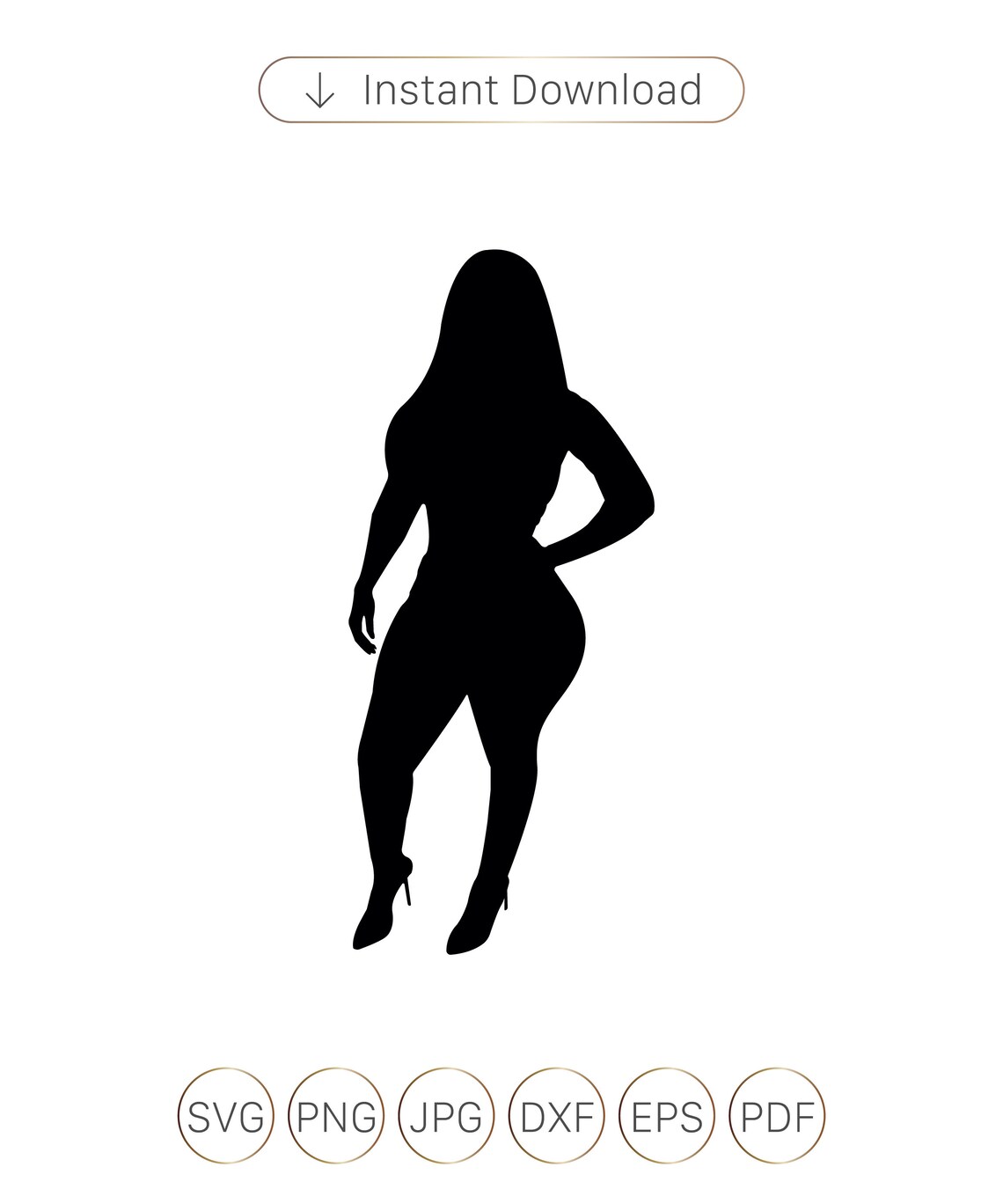 Woman Diva Svg Afro Black Womandxf Art Nubiancurvy African Etsy