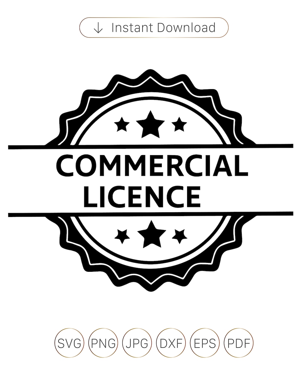 Commercial License Svg, Png, Jpg, Dxf, Pdf, Eps Files. - Etsy
