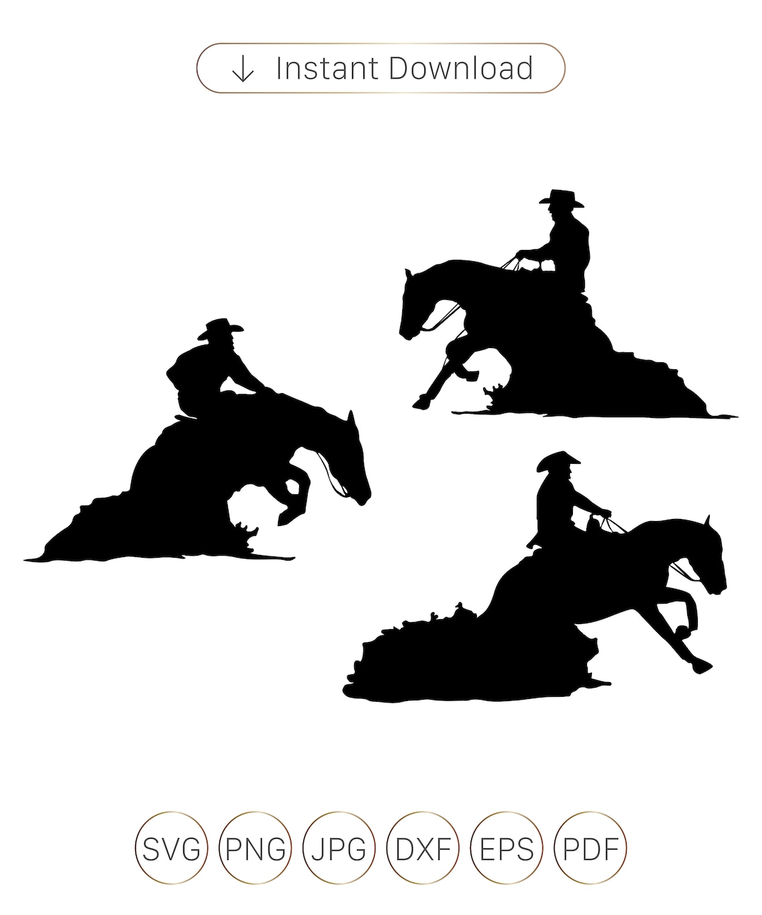 Reining Horse Svg,sliding Stop Svg,reiner Svg,reining Western Horse Svg ...