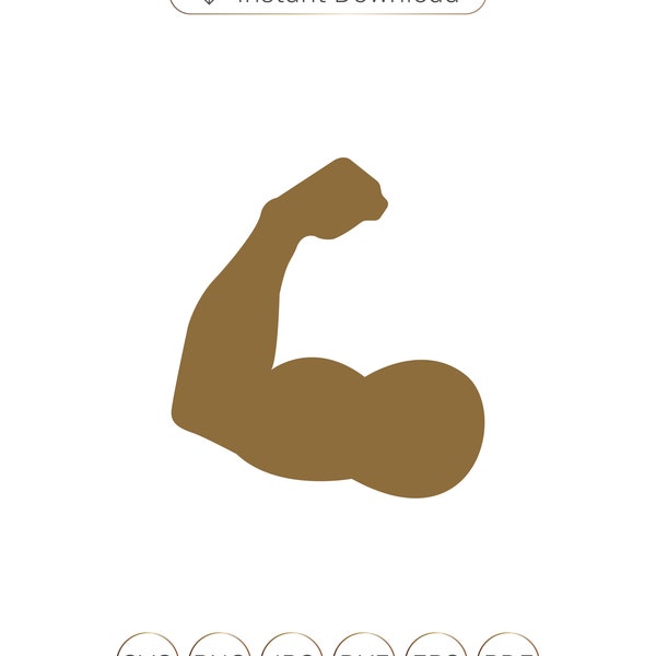 Woman Bicep Muscle Svg - Etsy