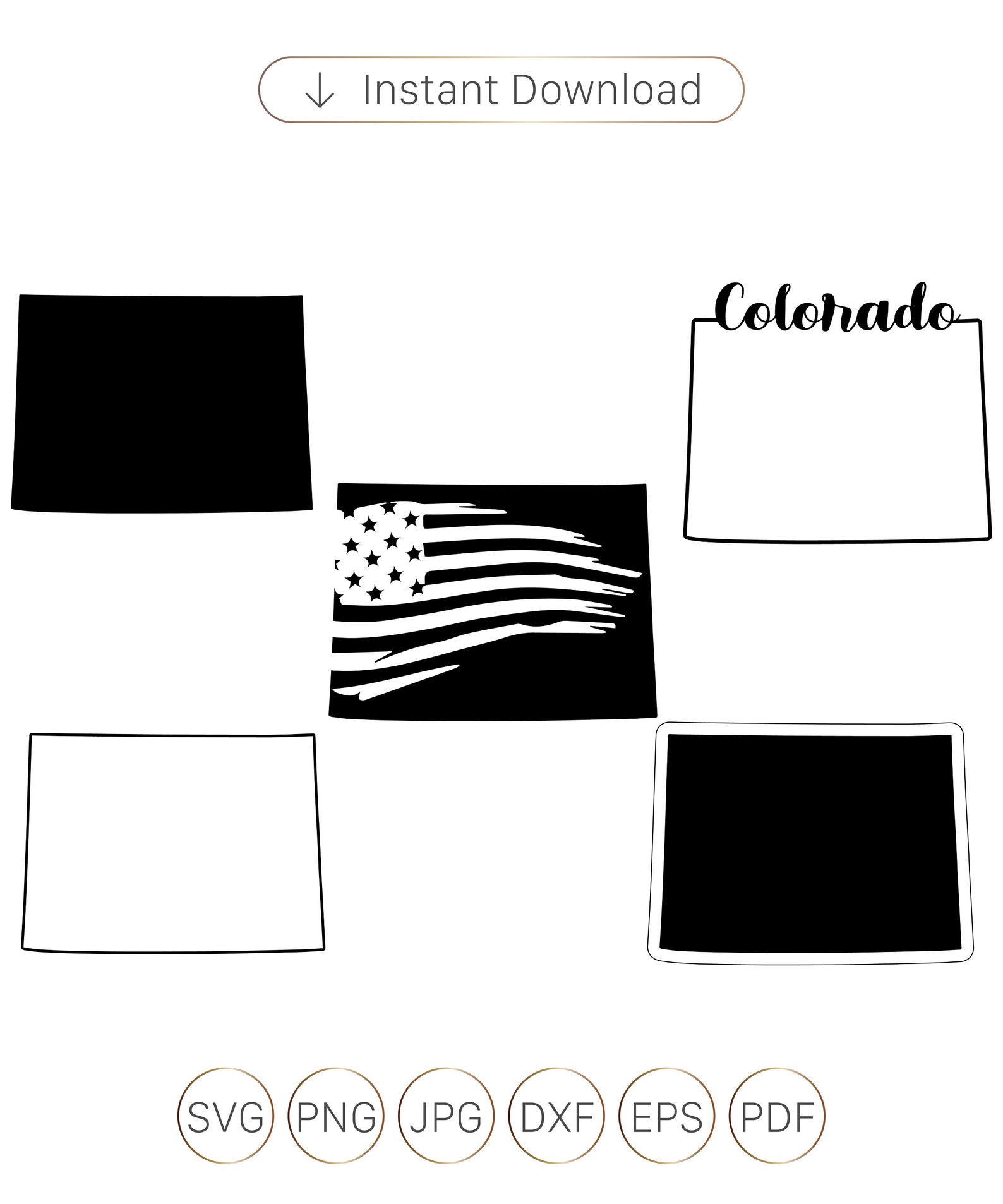 Colorado SVG Colorado State SVG Colorado Silhouette - Etsy