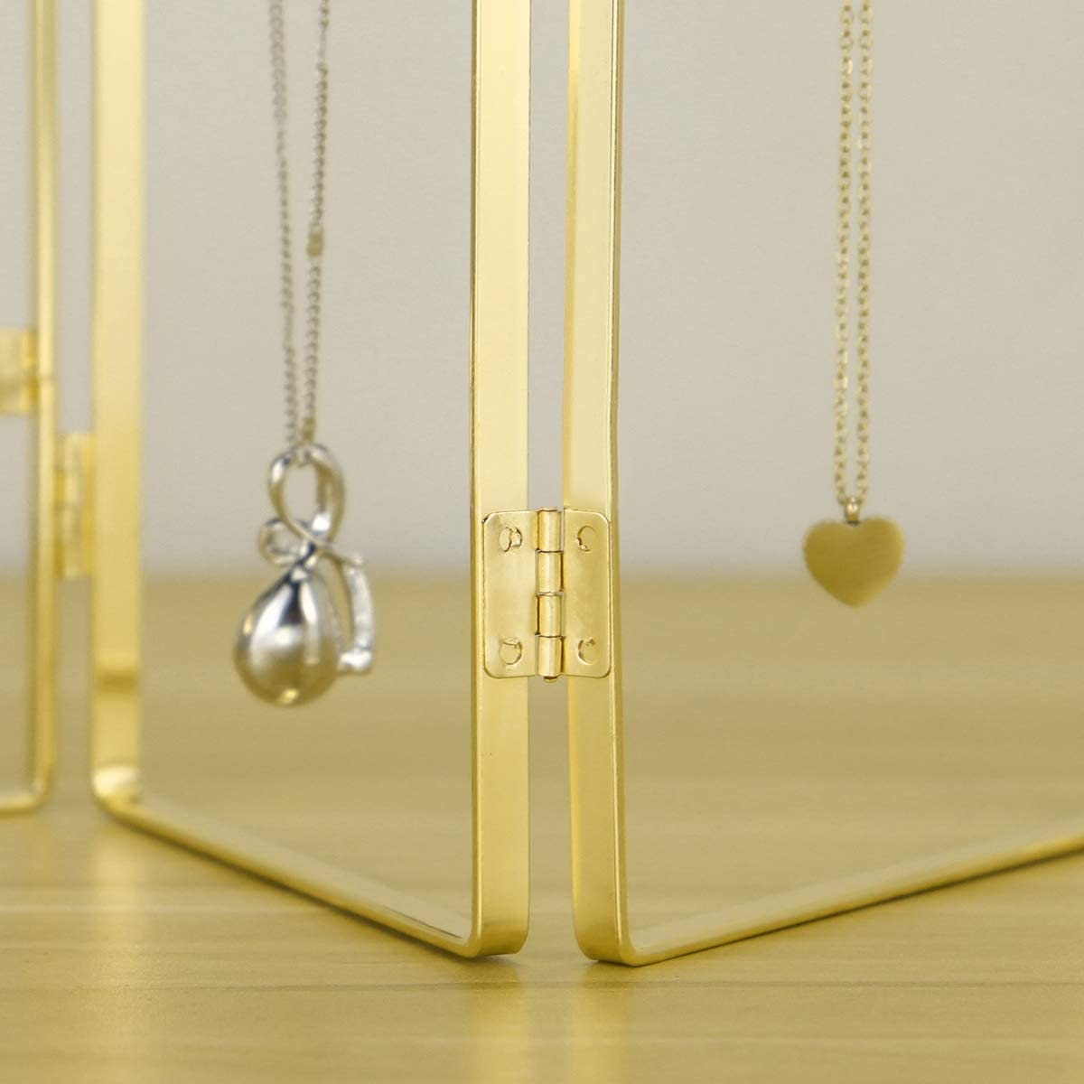 Foldable Golden Jewelry Stand for Rings Necklace Earrings | Etsy