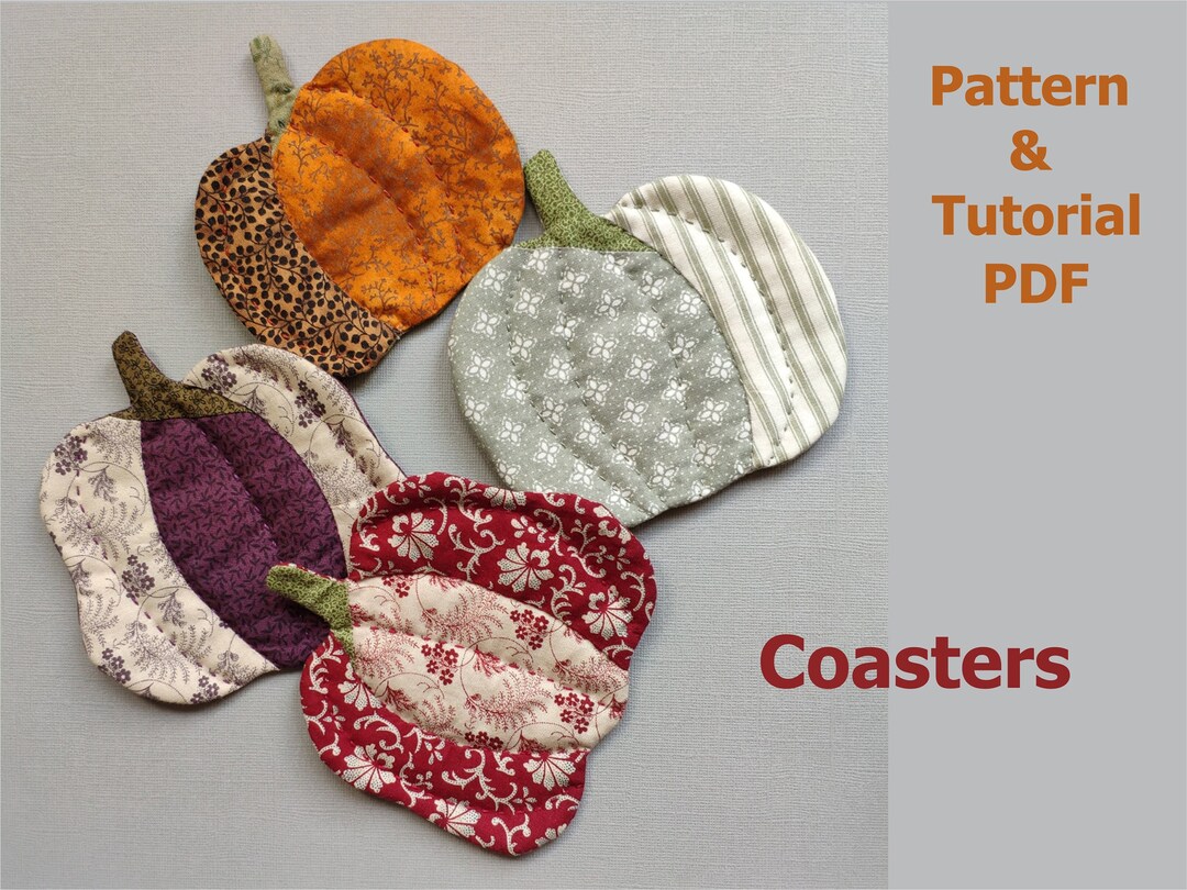 Fabric Coasters Pattern, Mug Rug PDF, Instant Download - Etsy