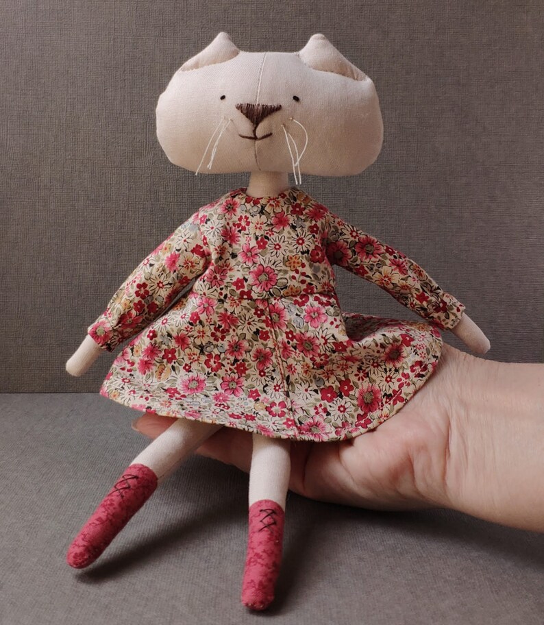 Cloth Doll Pattern, Cat Doll Sewing Pattern, Instant Digital Download ...