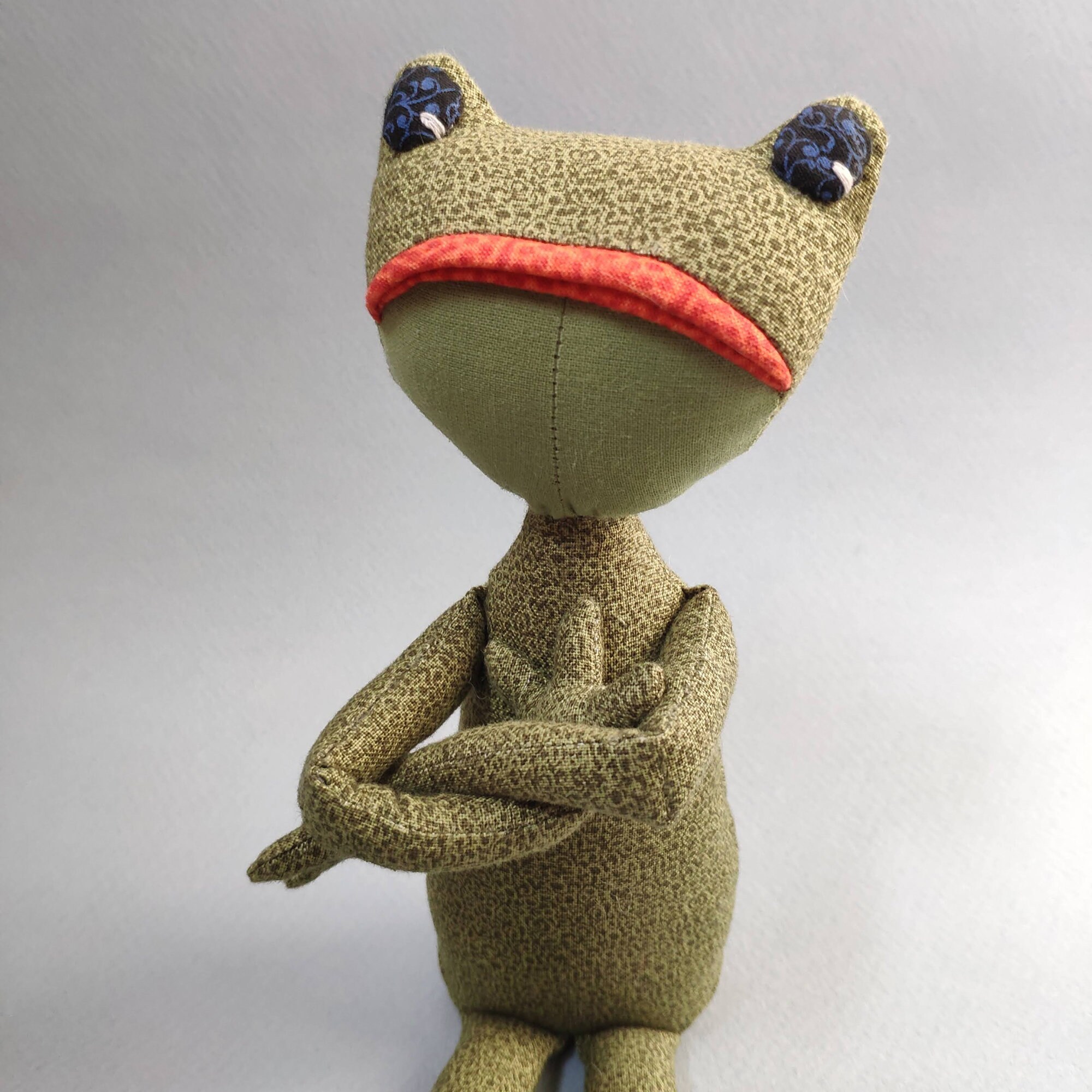 Stuffed Frog Pattern, Frog Doll, Rag Frog Tutorial PDF - Etsy
