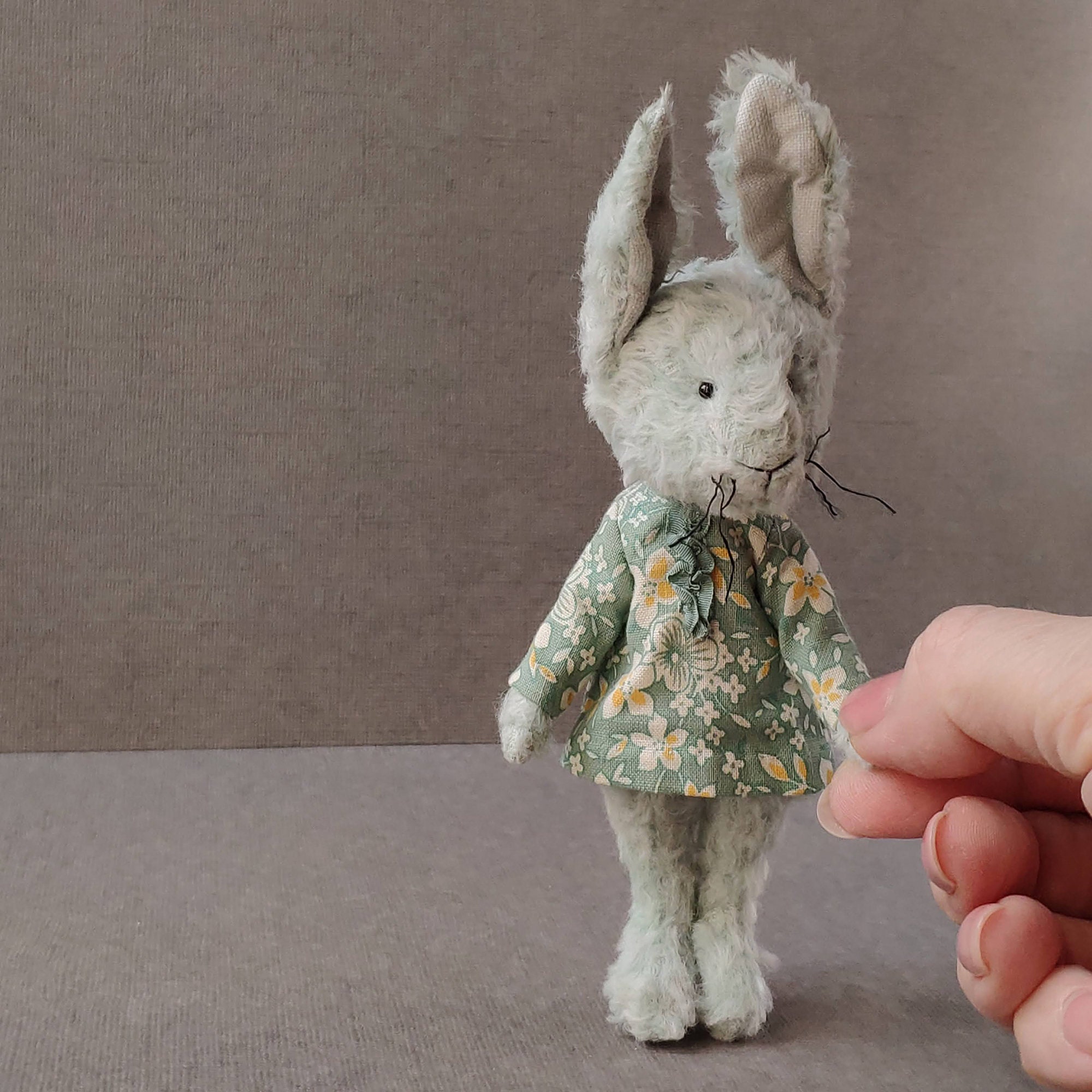 Plush Bunny Sewing Pattern and Instructions, Plush Bunny in Dress ...