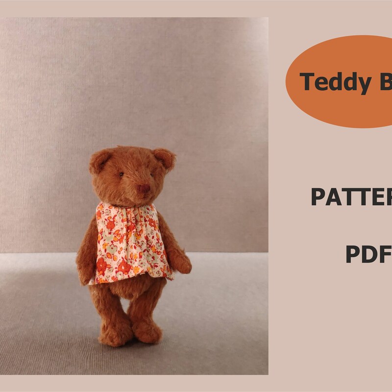 Teddy Bear Pattern - Etsy