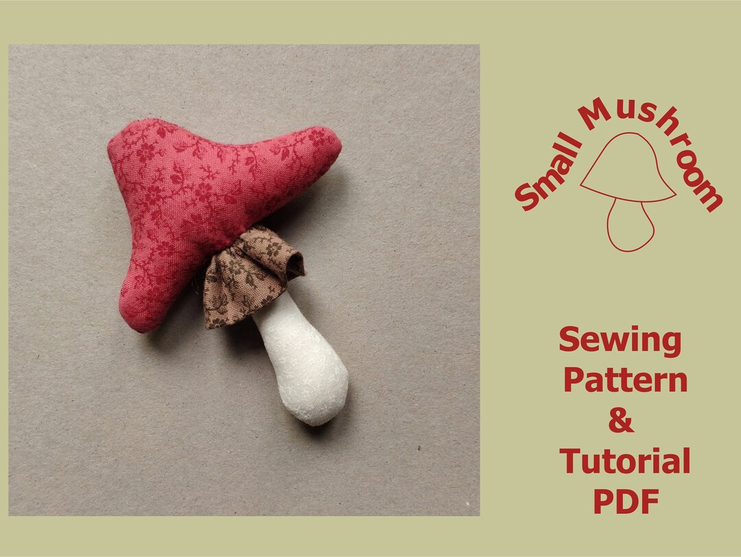 Toy Mushroom Pattern, Toy Sewing Tutorial PDF - Etsy